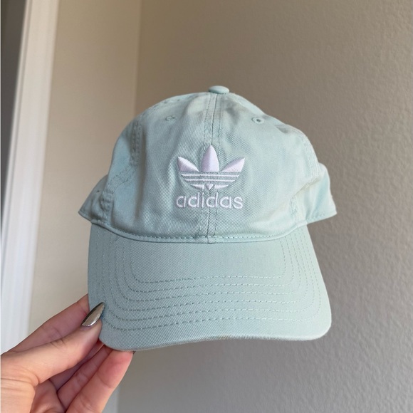 adidas | Accessories | Adidas Light Green Logo Cap | Poshmark
